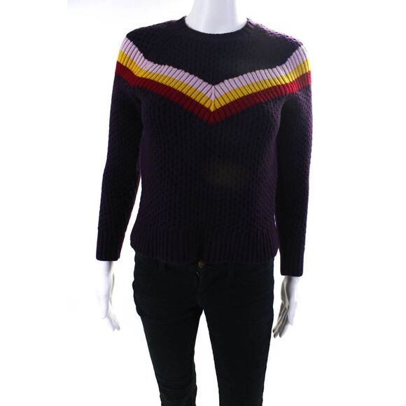 Milly | Sweaters | Milly Womens Stripe Fisherman Sweater Size 6 1476724 ...